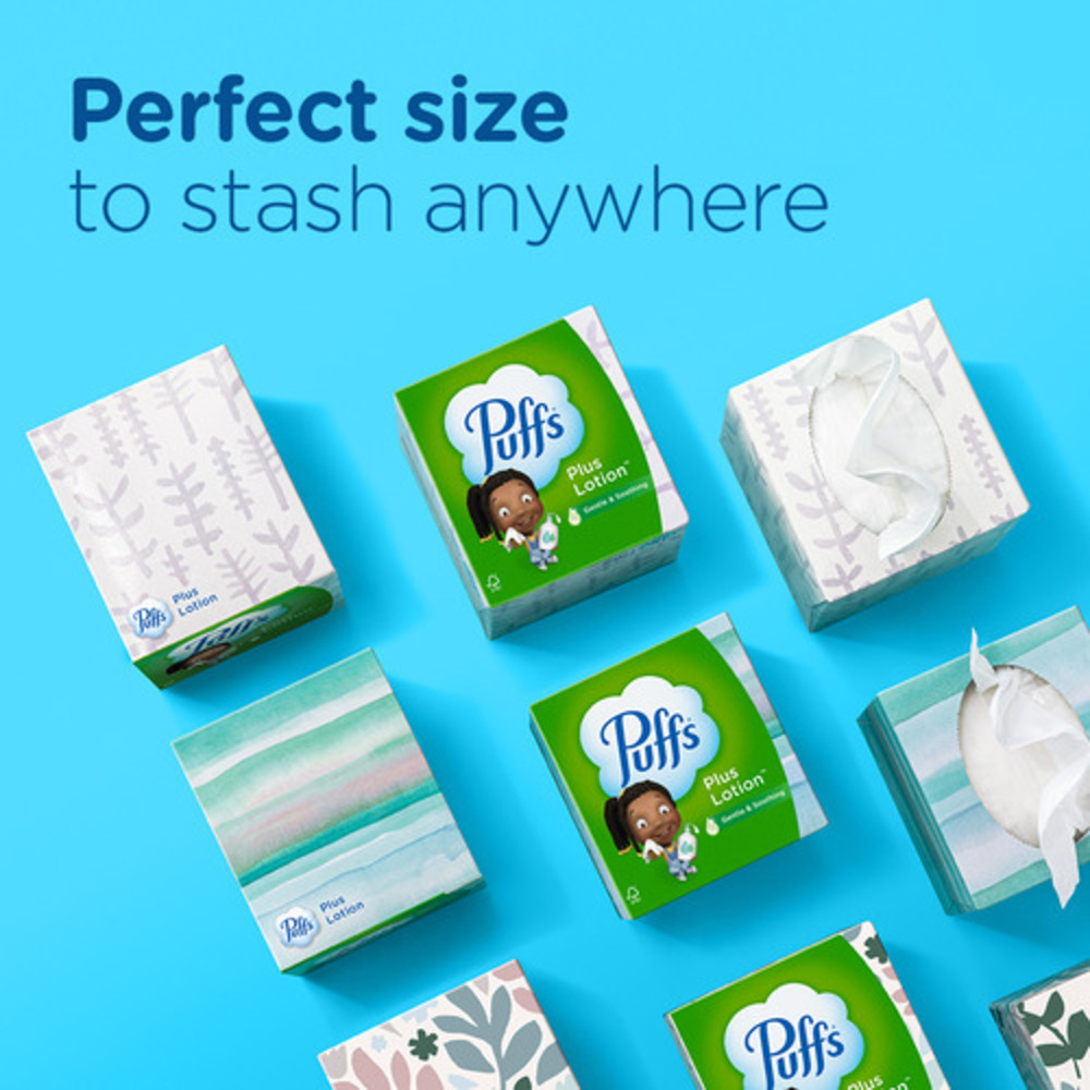 Puffs Plus Puffs Plus Lotion Facial Tissue, 4 Count-Planogram-Back