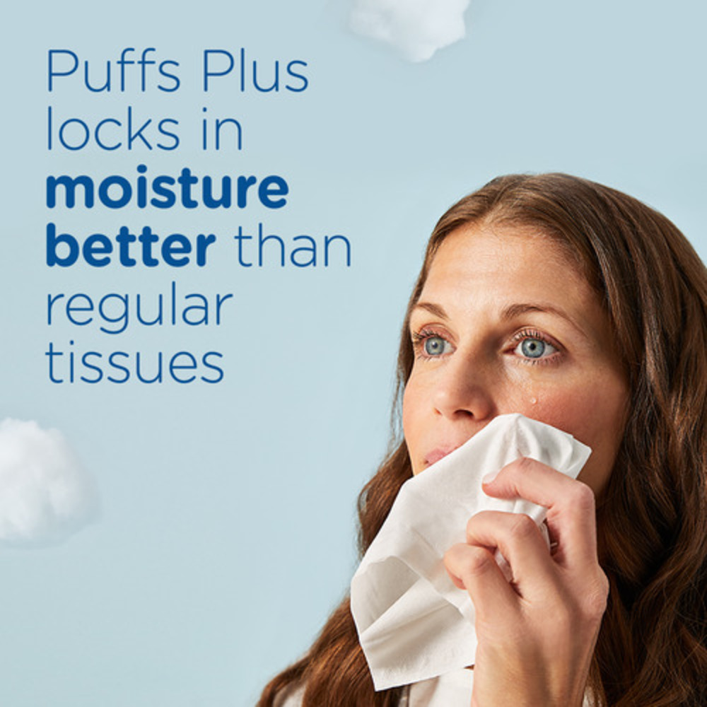 Puffs Plus Puffs Plus Lotion Facial Tissue, 4 Count-Front-Right-Elevated