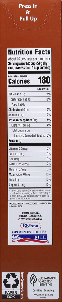Minute Brown Rice, 100% Whole Grain-Planogram-Right