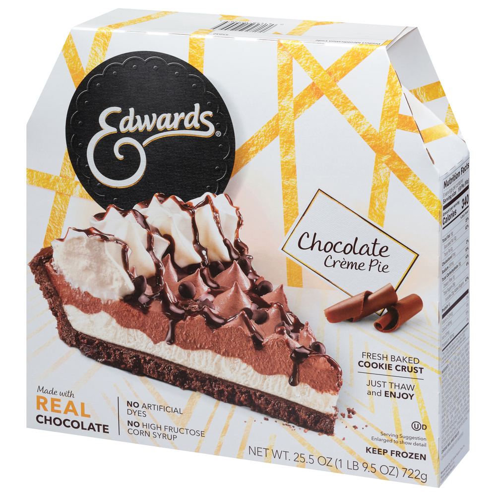 Edwards Pie, Chocolate Creme-Front-Right-Elevated
