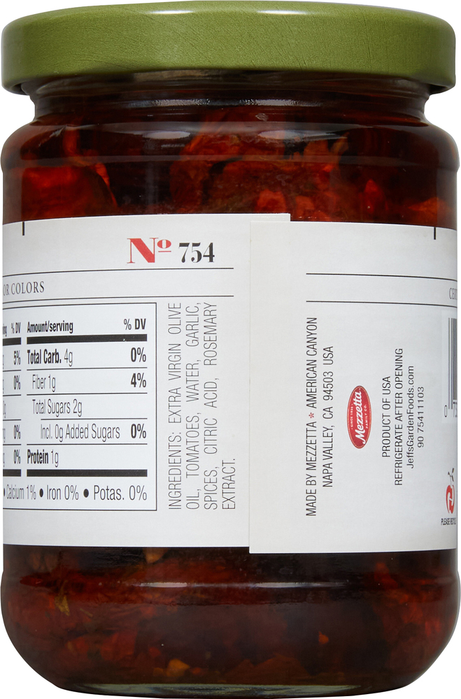 Jeff's Garden Tomatoes, Sun-Ripened Dried, No. 754-Planogram-Back