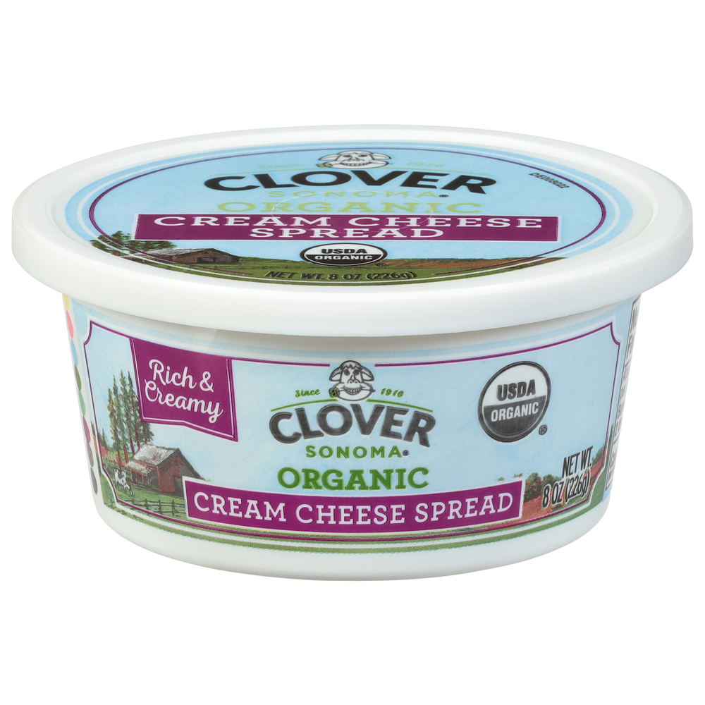 Clover Organic Farms Cream Cheese Spread, Organic-Main