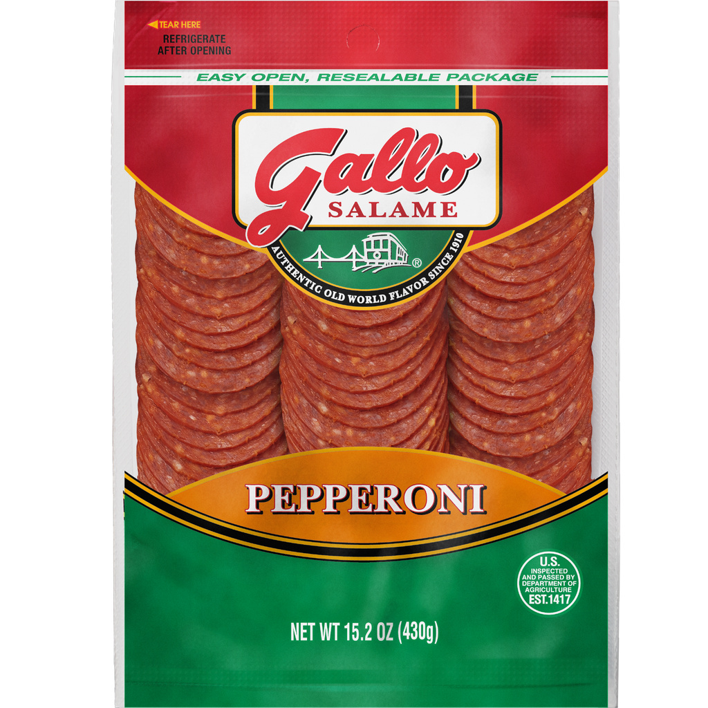 Gallo Sliced Pepperoni Deli Lunch Meat, 15.2 oz-Hero