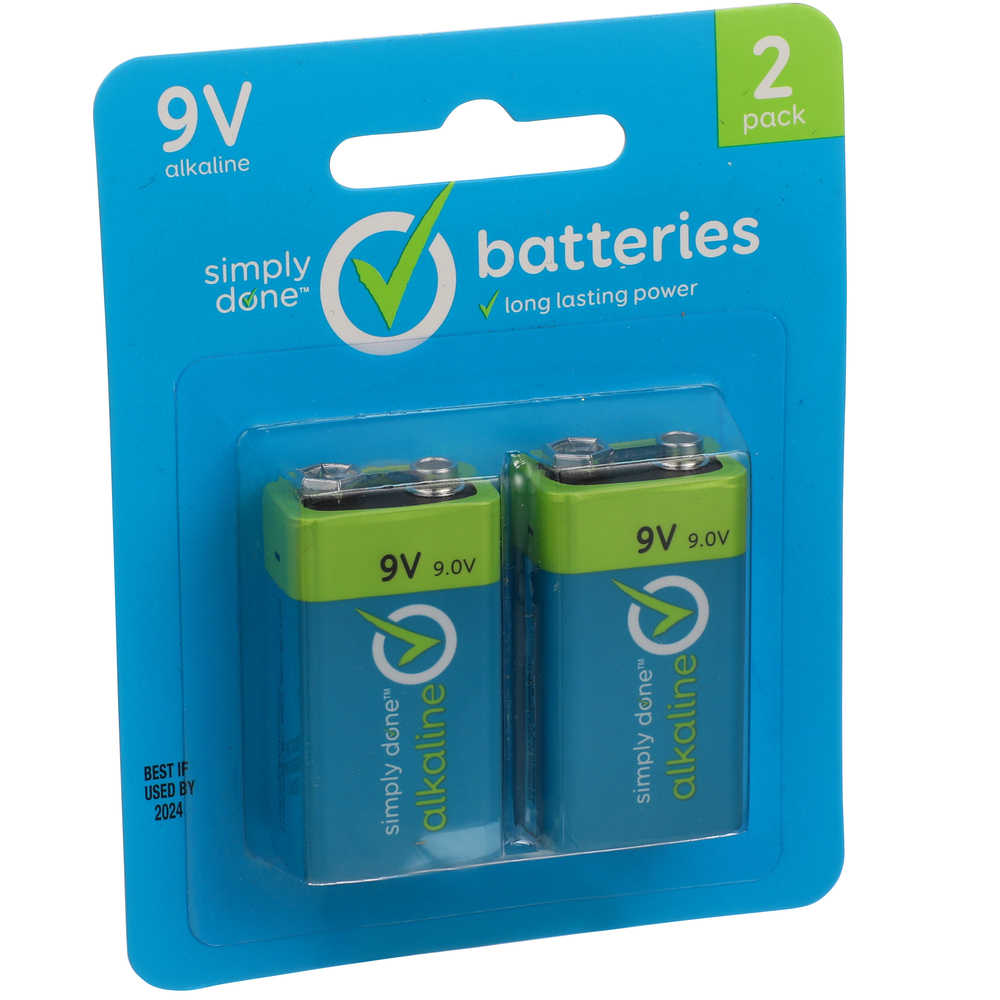 Simply Done 9V Alkaline Batteries-Main