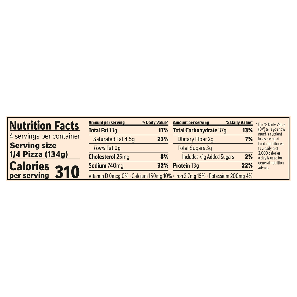 DiGiorno Pizza, Hand-Tossed Style Crust, Supreme-Nutrition-Facts