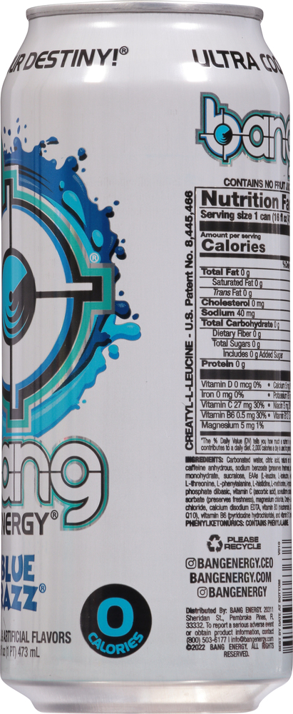 Bang Energy Drink, Blue Razz-Planogram-Right