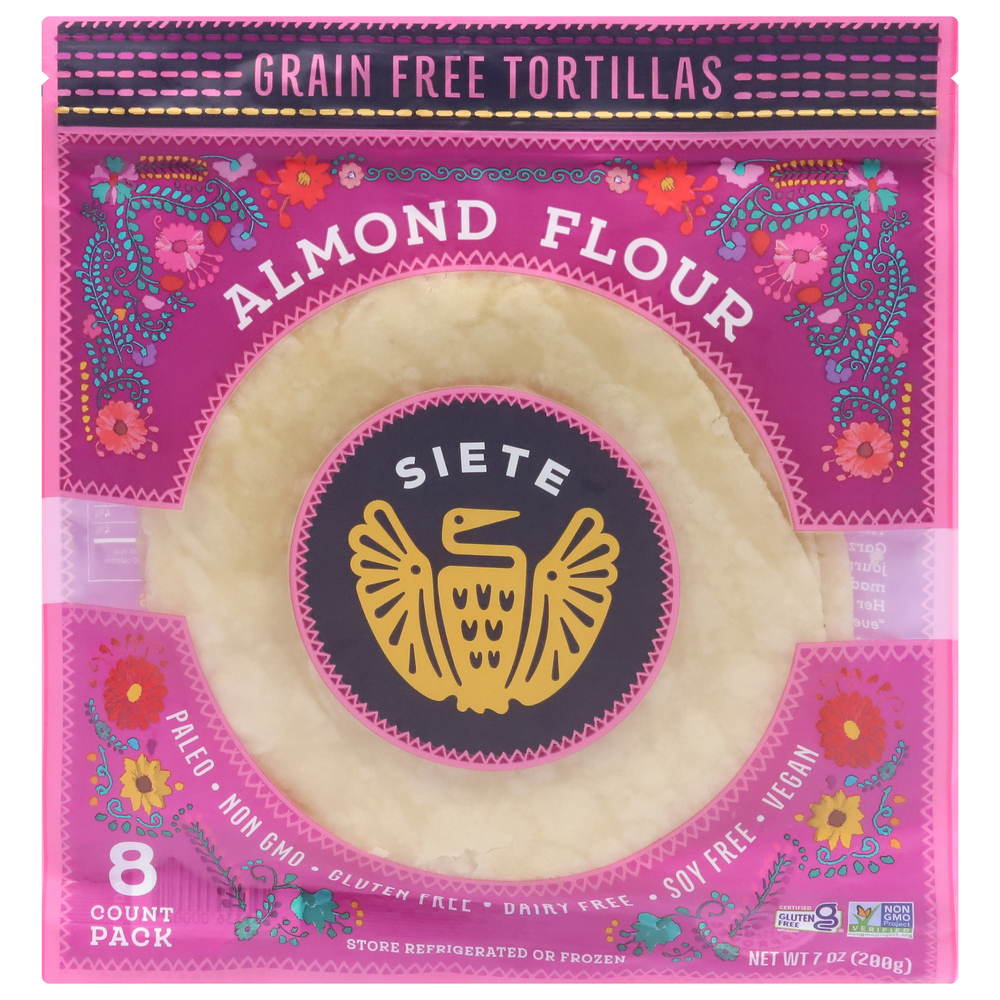 Siete Tortillas, Grain Free, Almond Flour-Main
