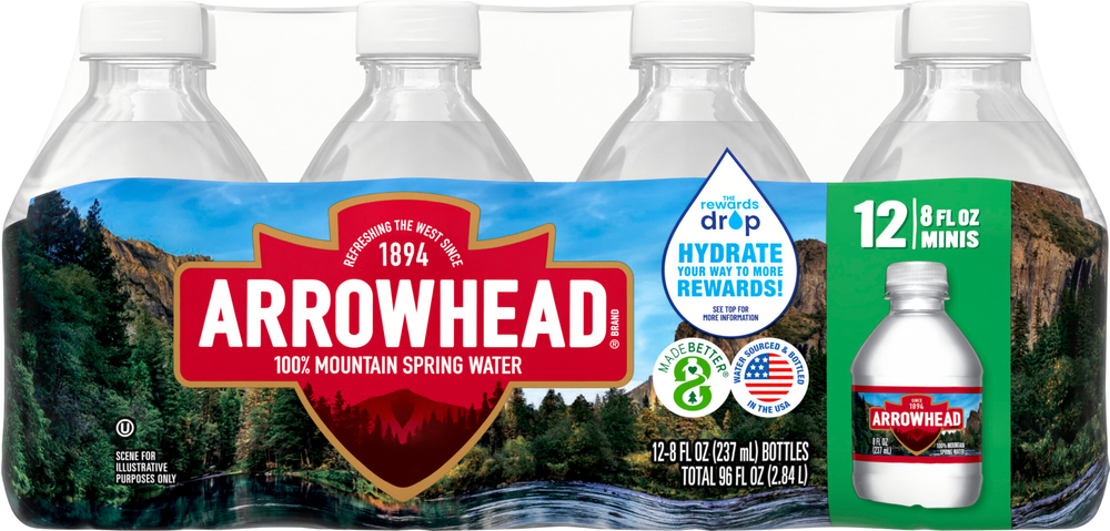 Arrowhead 100% Mountain Spring Water-Planogram-Back