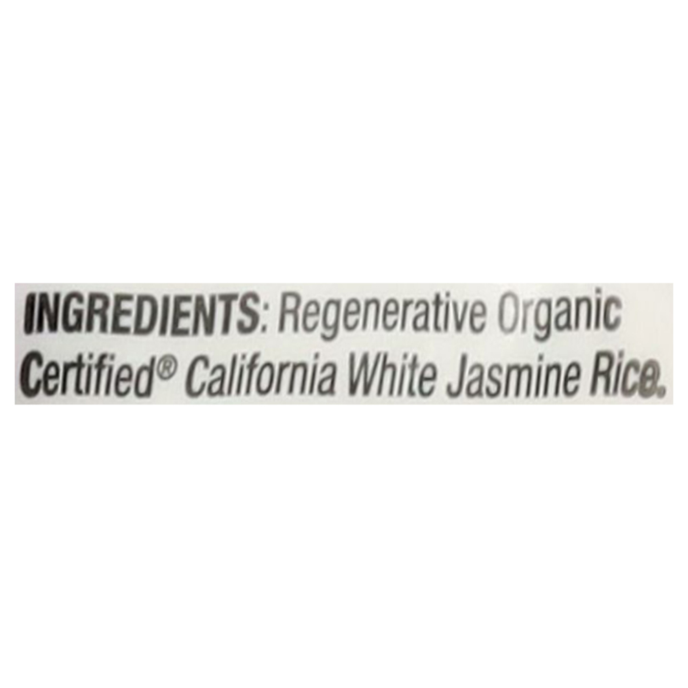 Lundberg Family Farms White Rice, Organic, Jasmine-Ingredients