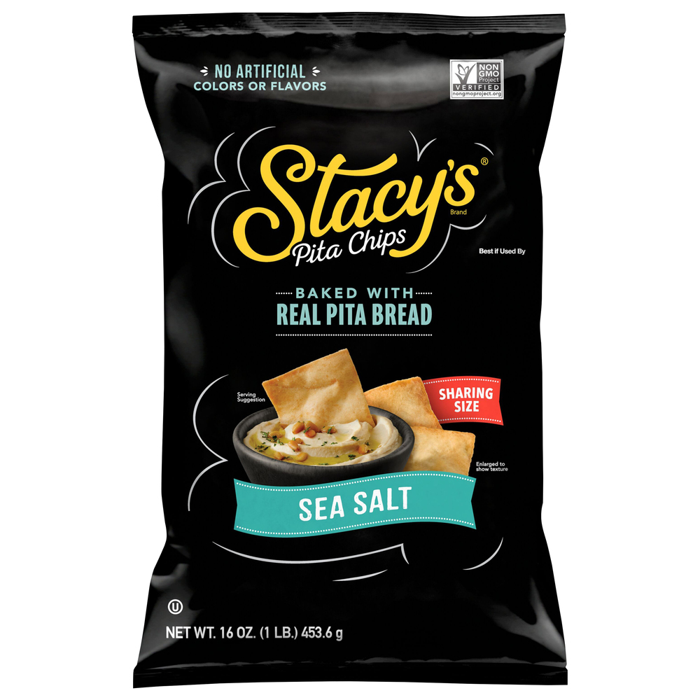 Stacy's Simply Naked Pita Chips, Simply Naked, Baked, Sharing Size-Main