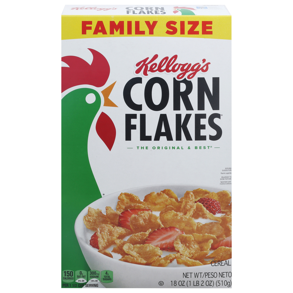 Corn Flakes Cereal, Family Size-Main