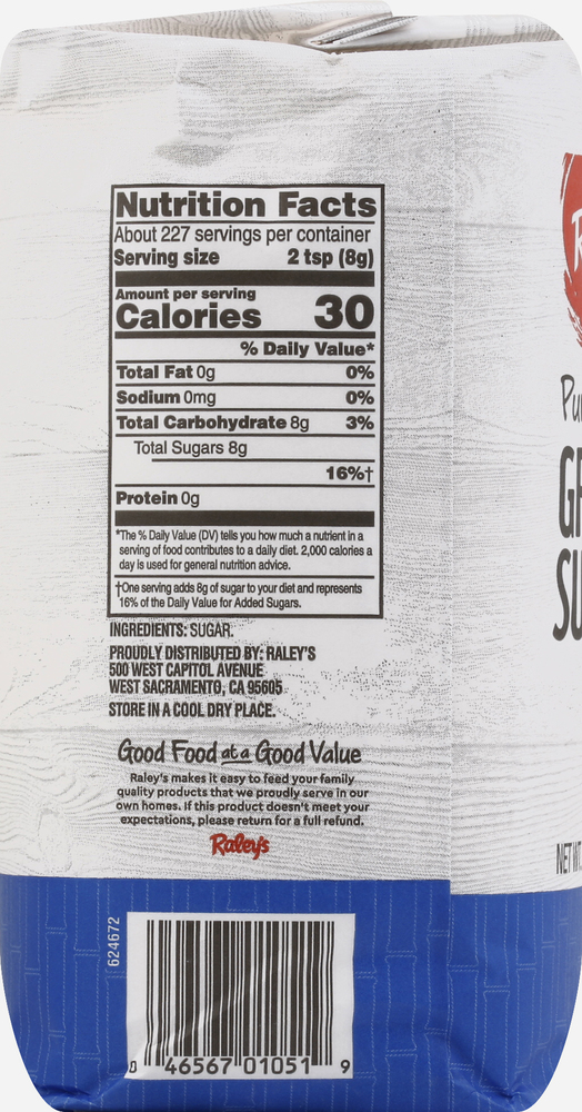 Raley's Pure Cane Granulated Sugar-Planogram-Right