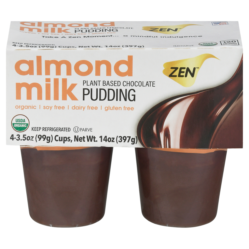 Zen Chocolate Pudding, Plant Based, Almond Milk-Main