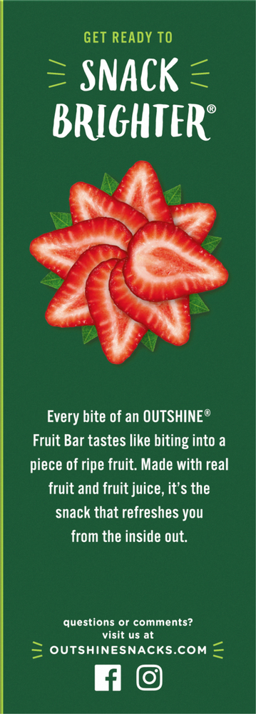 Outshine Strawberry Frozen Fruit Bars, 6 Count-Planogram-Left