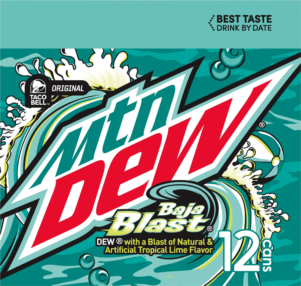 Mountain Dew Soda, Baja Blast-Planogram-Left