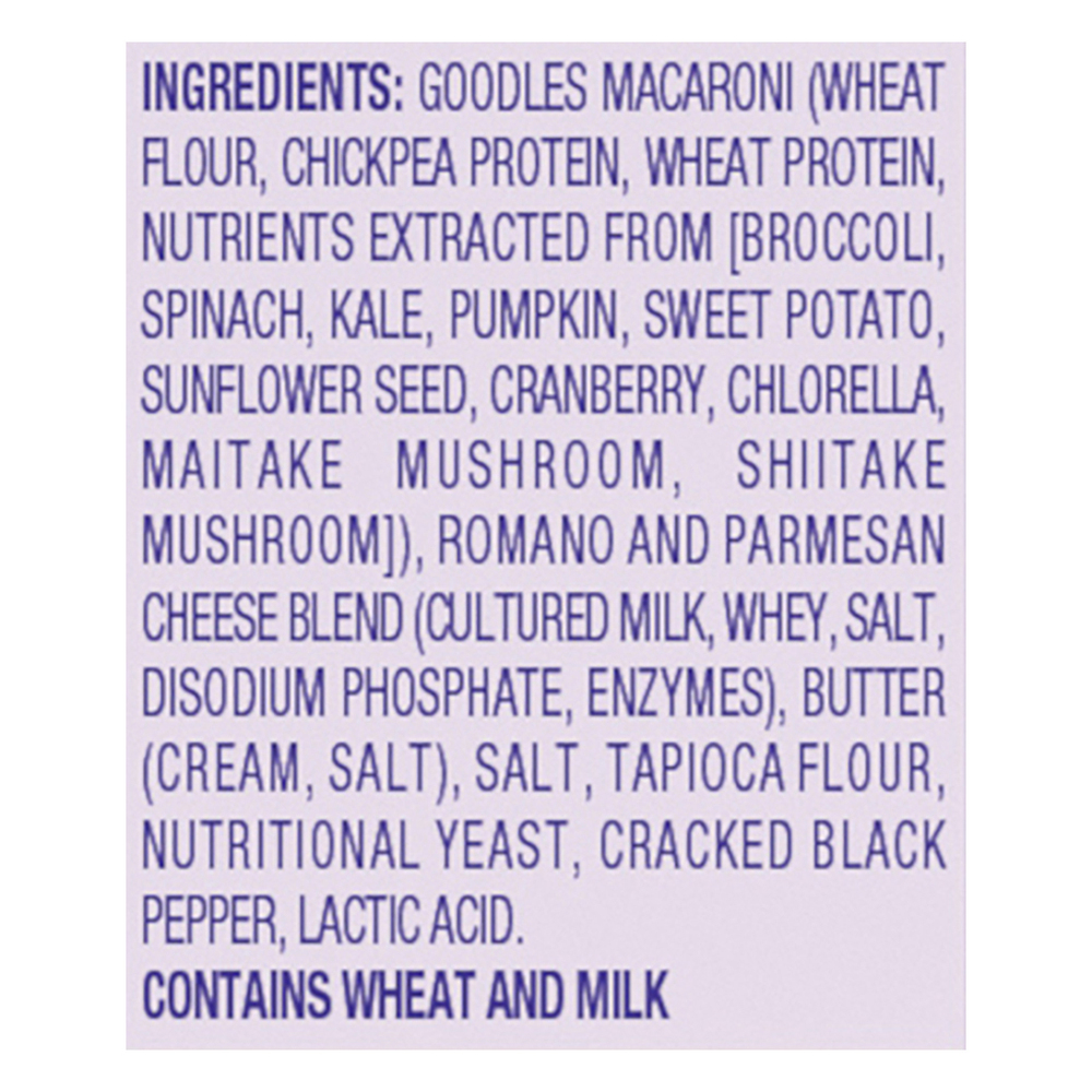 Goodles Mover & Shaker-Ingredients