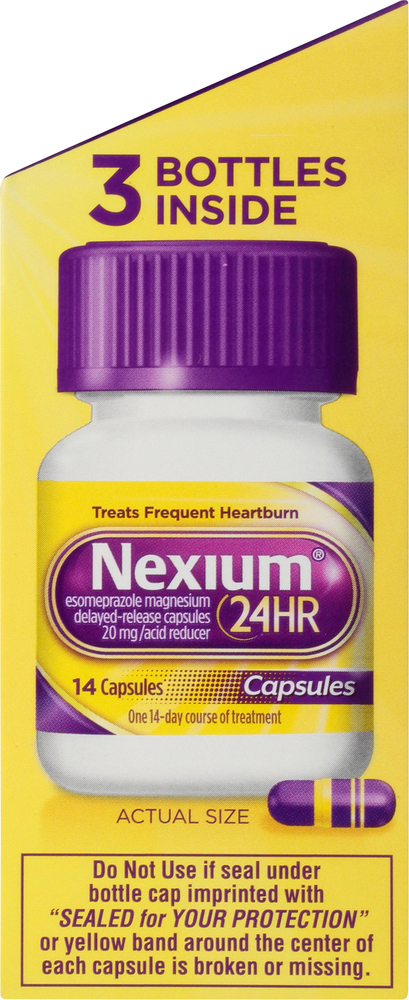 Nexium Acid Reducer, 24 Hour, 20 mg, Capsules-Planogram-Right
