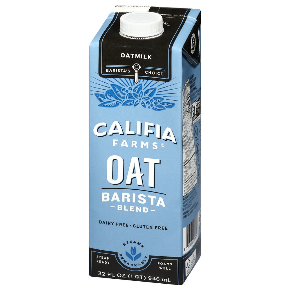 Califia Farms Oatmilk, Barista Blend-Front-Right-Elevated