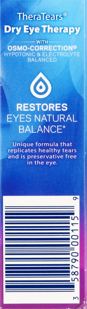 TheraTears Lubricant Eye Drops, Sterile, Multi-Use Bottle-Planogram-Right
