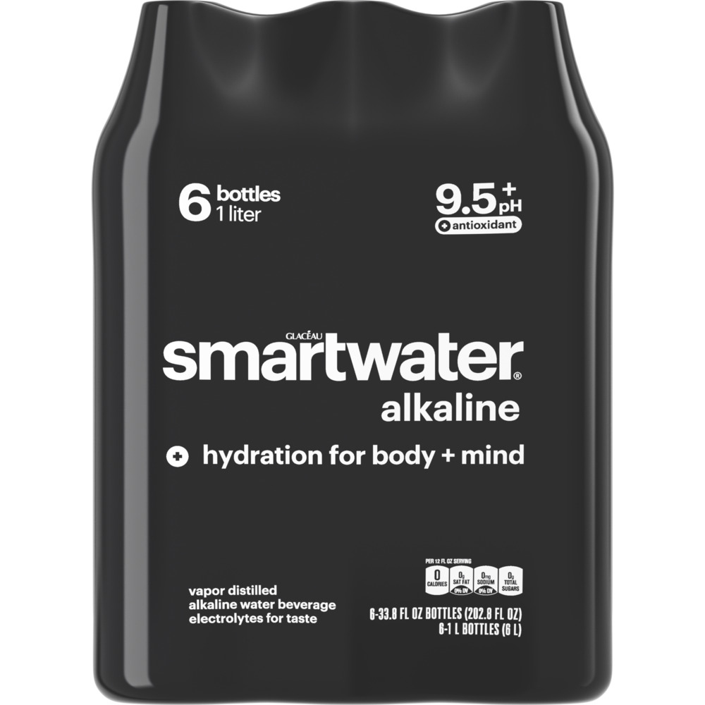 Smartwater Alkaline Water, 9.5+ pH-Planogram-Back
