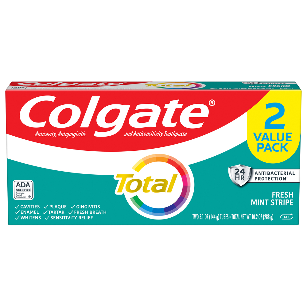 fluoride toothpaste colgate total
