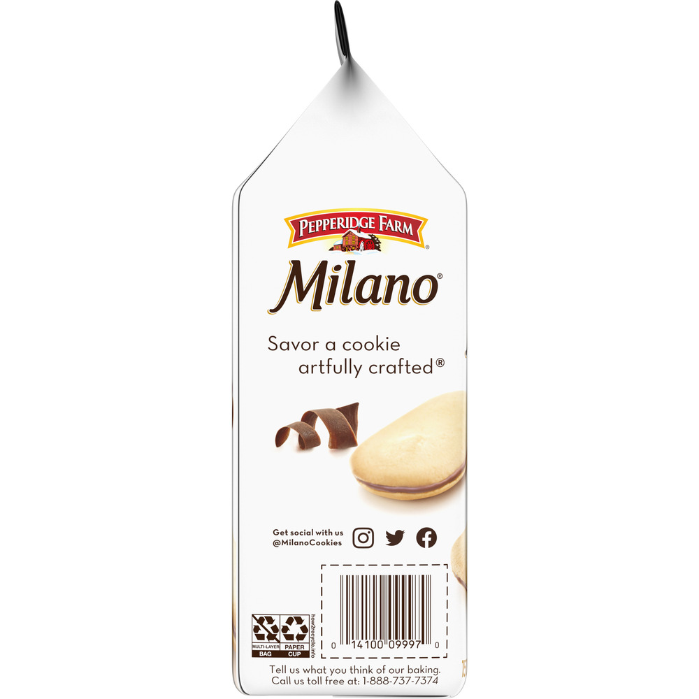Pepperidge Farm Milano Cookies, Distinctive, Milk Chocolate-Planogram-Left