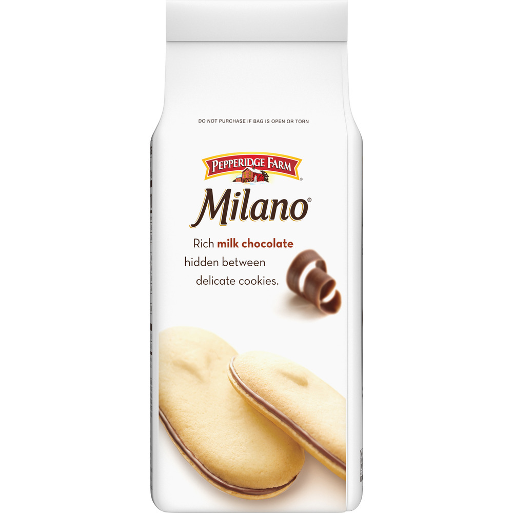 Pepperidge Farm® Milano® Milk Chocolate Cookies-Planogram-Back