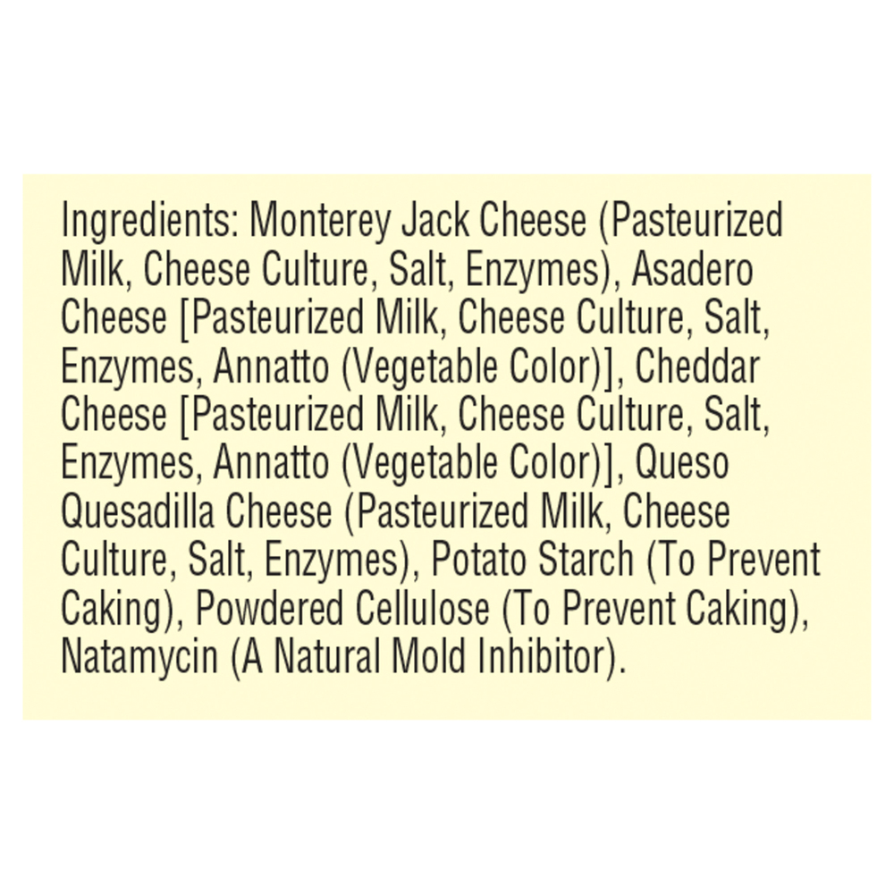 Sargento Off the Block Cheese, Natural, 4 Cheese Mexican, Fine Cut ...
