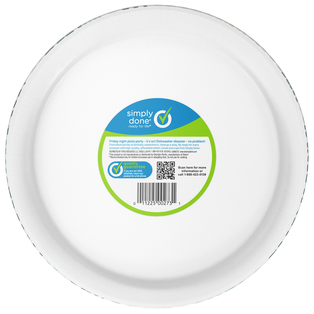 Simply Done Paper Plates, Designer, Strong & Sturdy, Everyday, Big Pack ...