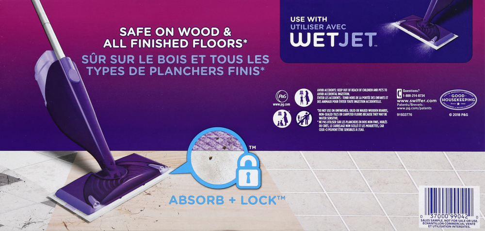 Swiffer Wet Jet Mopping Pads-Planogram-Back