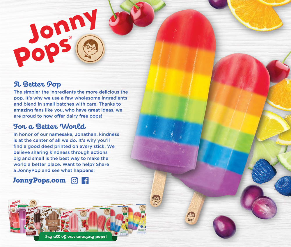 JonnyPops Pops, Organic, Rainbow Fruit Stacks-Planogram-Back