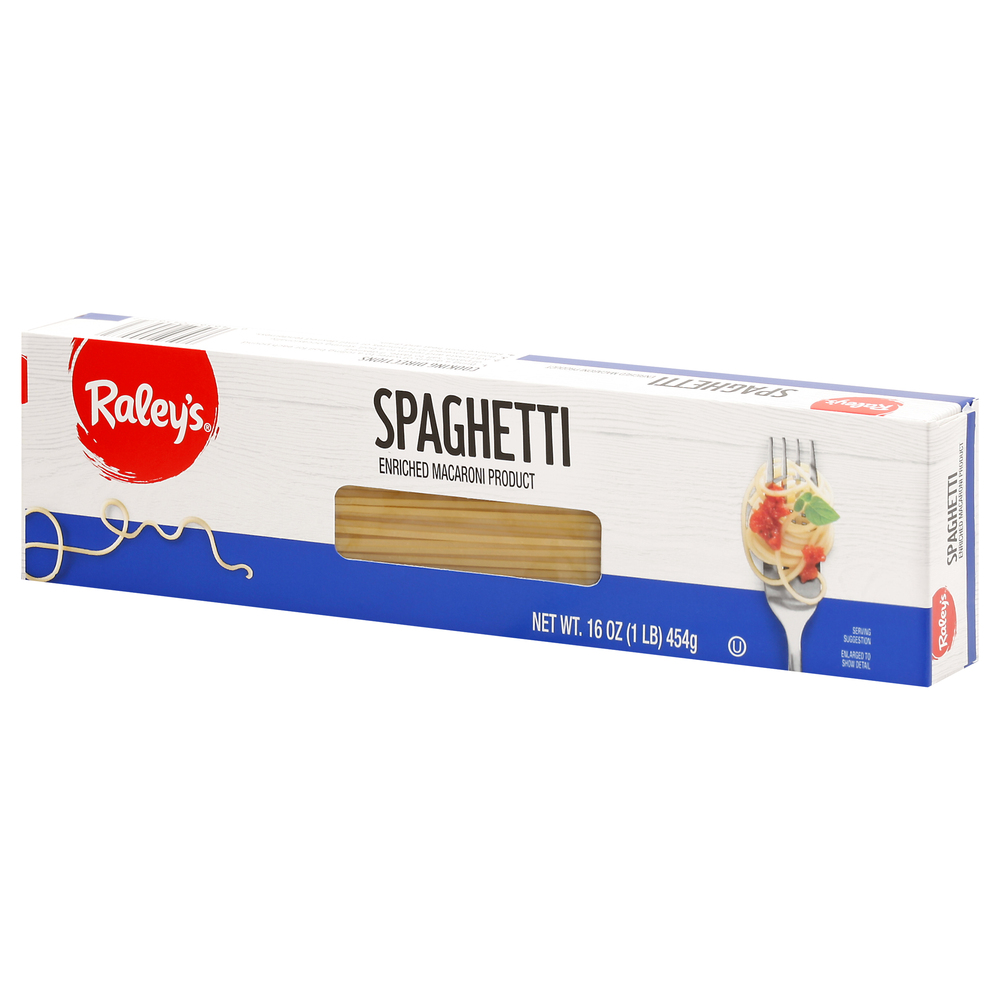 Raley's Spaghetti Pasta-Front-Right-Elevated