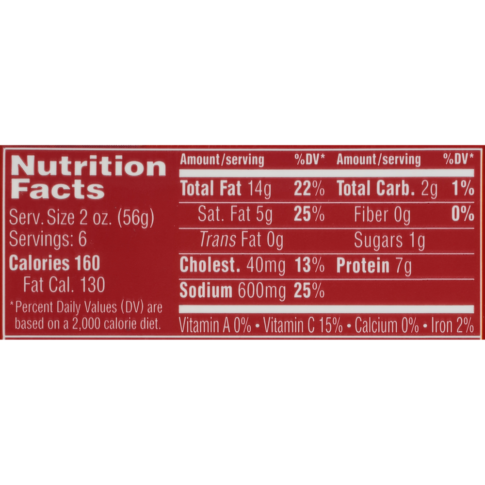 Spam Hot & Spicy Canned Meat-Nutrition-Facts