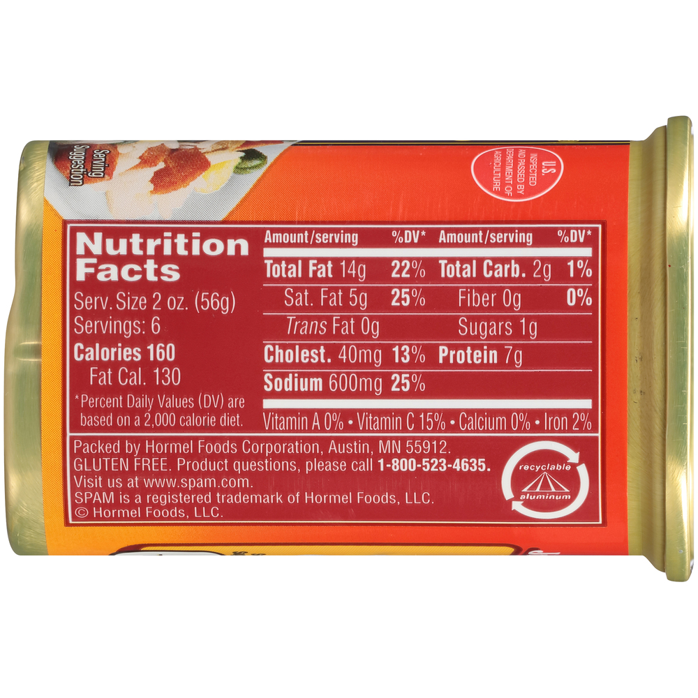 Spam Hot & Spicy Canned Meat-Planogram-Right