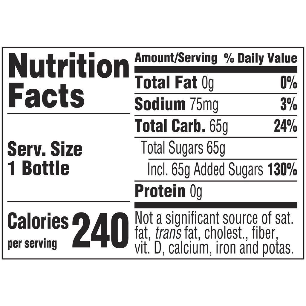 Coca-Cola Coca-Cola Soda Soft Drink Soda Soft Drink, 20 fl oz-Nutrition ...