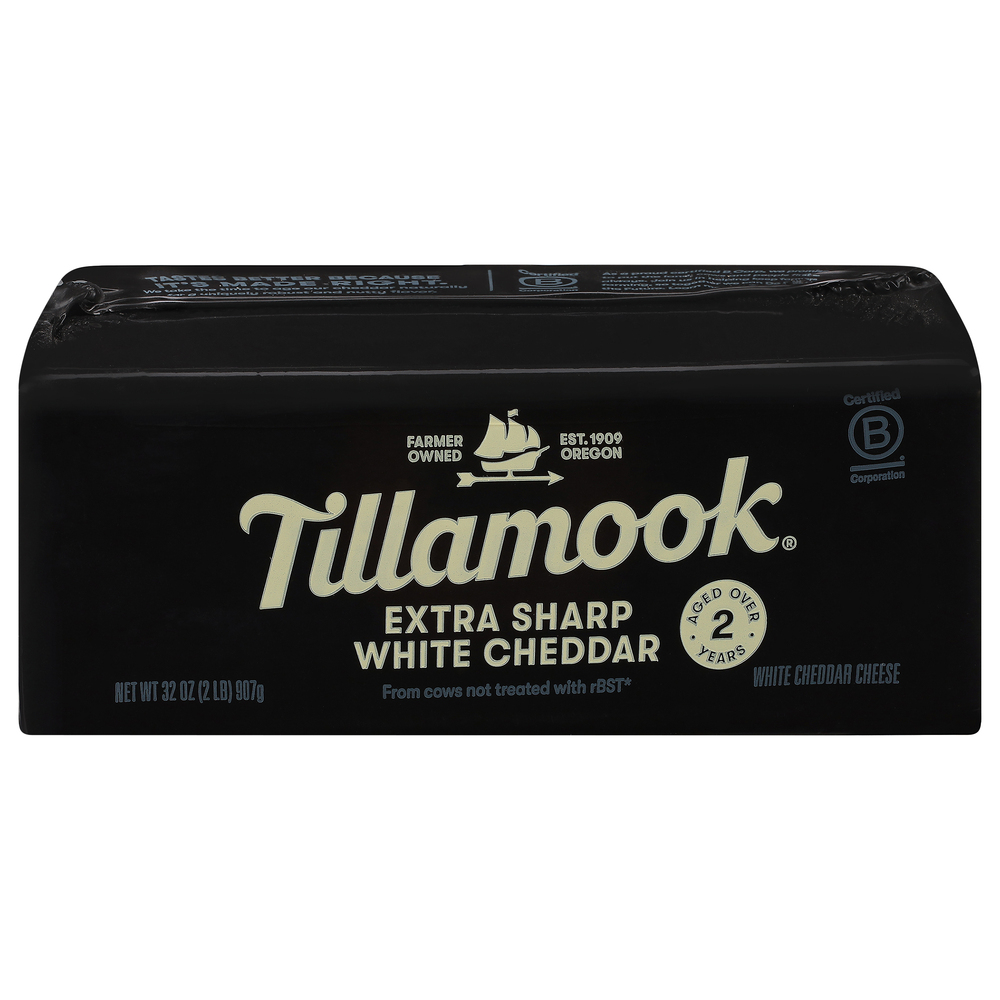 Tillamook Cheese, White Cheddar, Extra Sharp-Main