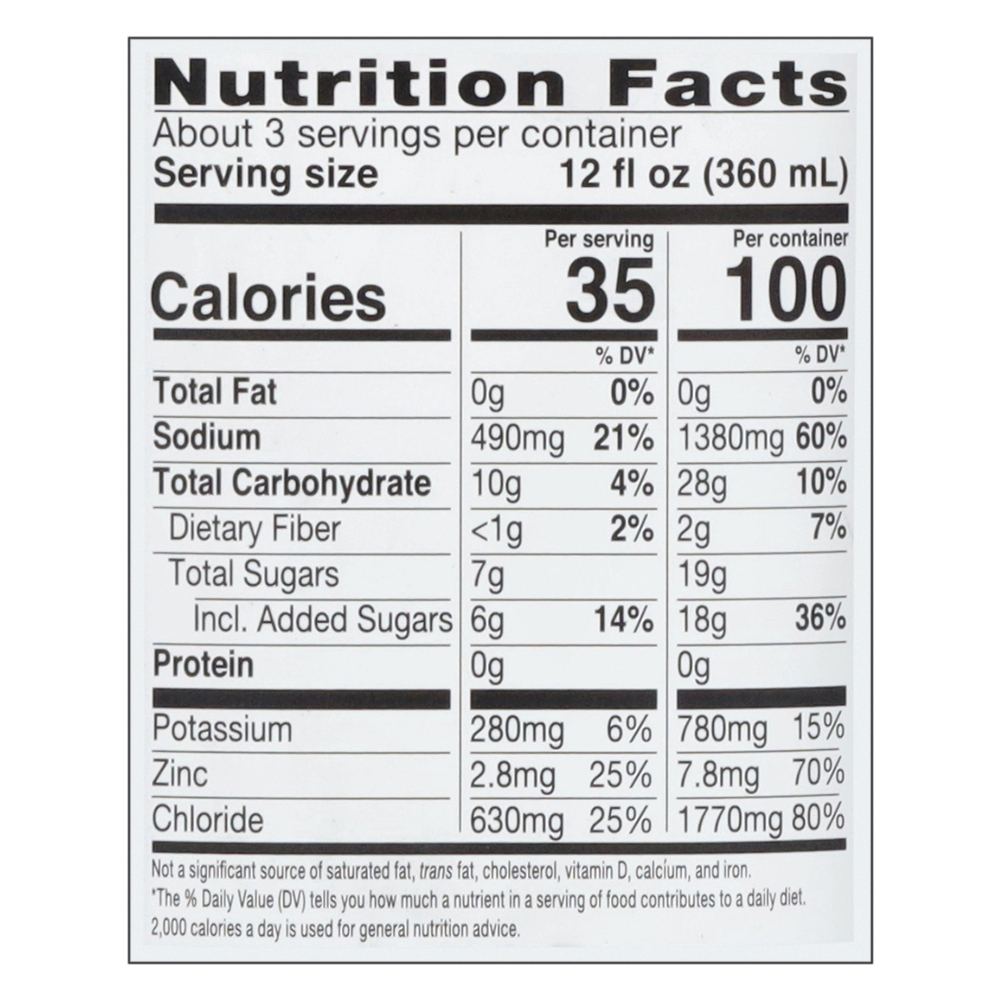 Pedialyte AdvancedCare+ Electrolyte Solution, Iced Grape-Nutrition-Facts