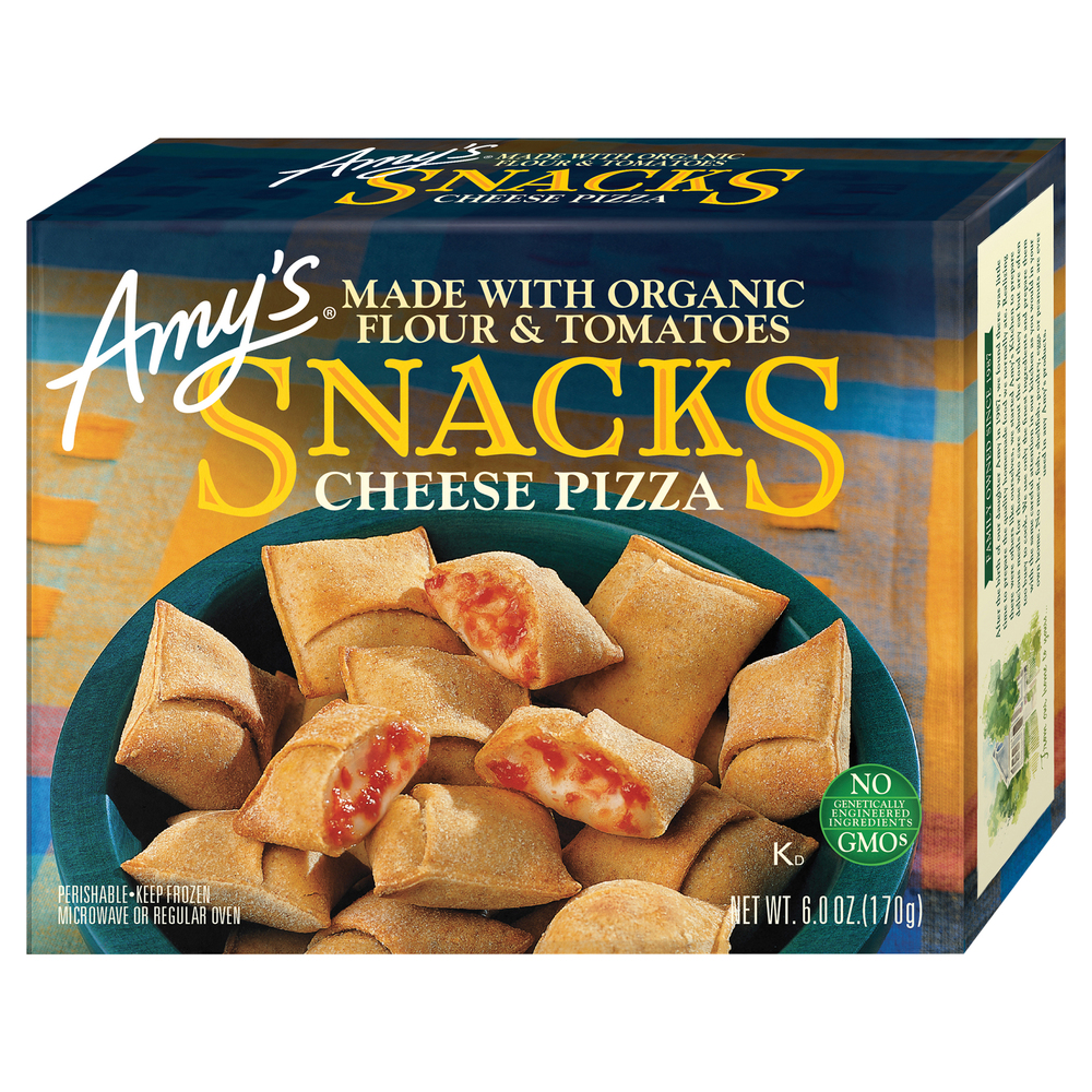Amy's Snacks Amy's Frozen Snacks Cheese Pizza, Non-GMO, 6 oz.-Front ...