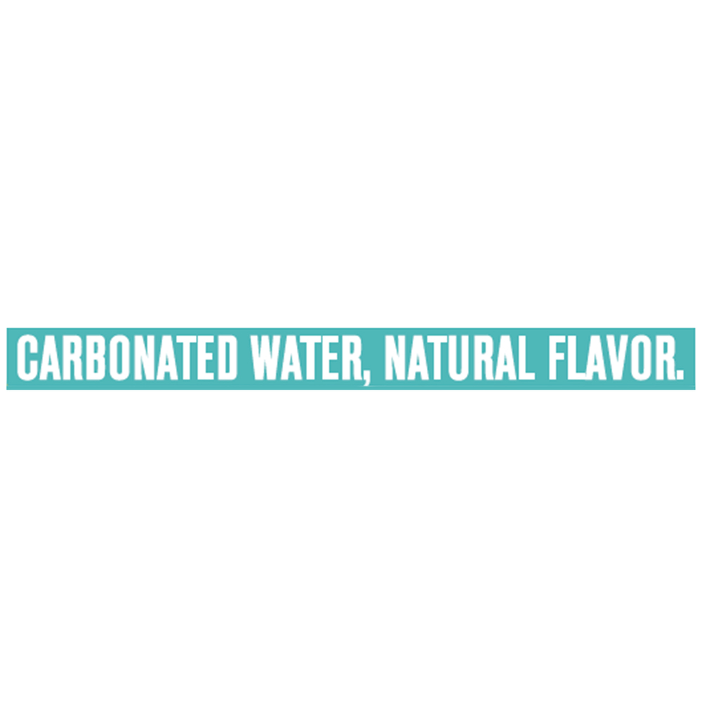 Bubly Sparkling Water Coconut Pineapple-Ingredients