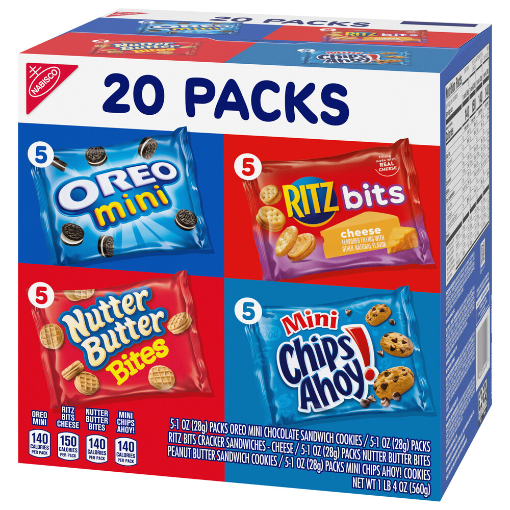 Nabisco Snacks, 20 Packs-Front-Right-Elevated