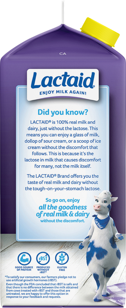 Lactaid Milk, Calcium Enriched, Fat Free, Lactose Free-Planogram-Left