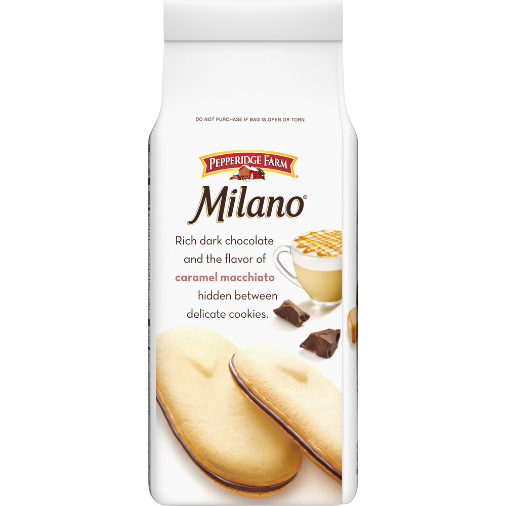 Pepperidge Farm Milano Cookies, Distinctive, Caramel Macchiato Flavored ...