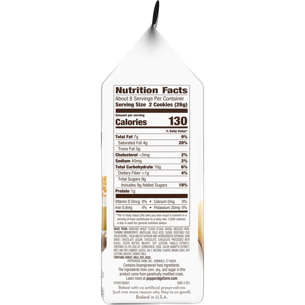 Pepperidge Farm Milano Cookies, Distinctive, Caramel Macchiato Flavored ...