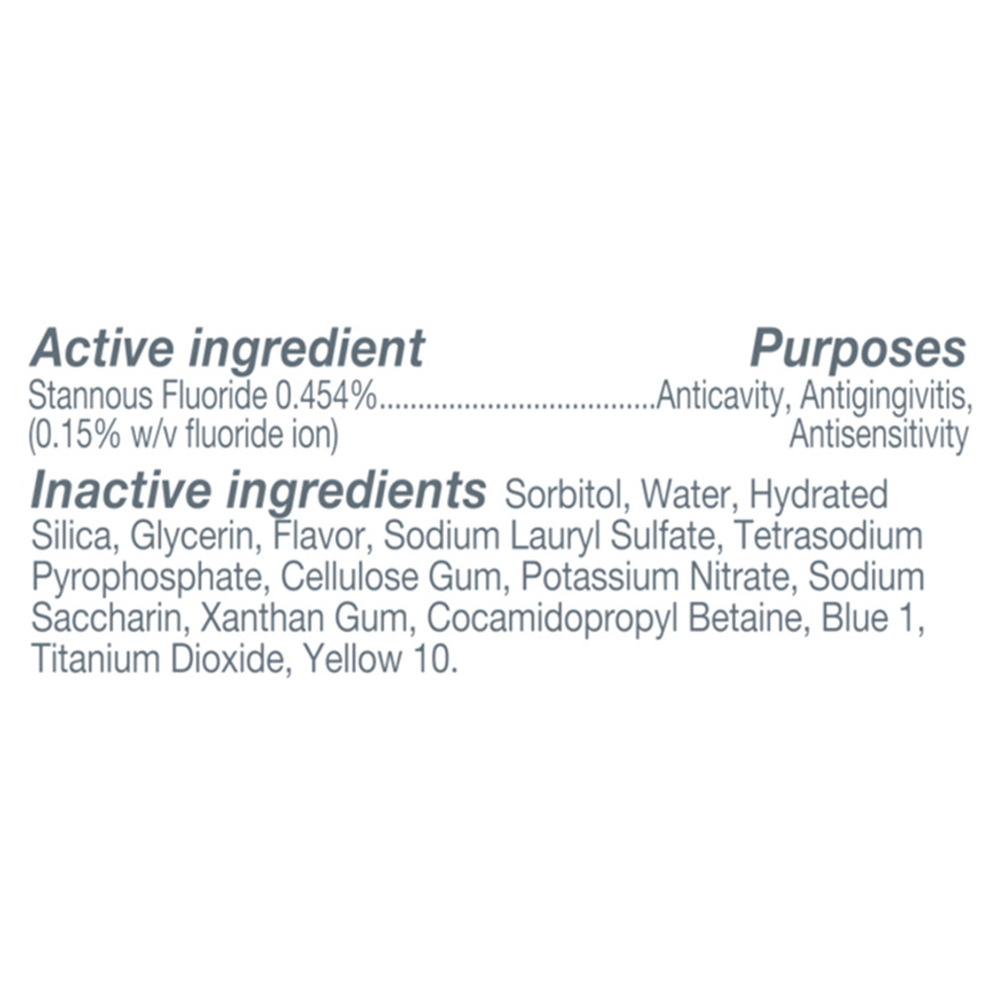 Colgate Total Toothpaste, Fresh Mint Stripe, Gel-Ingredients