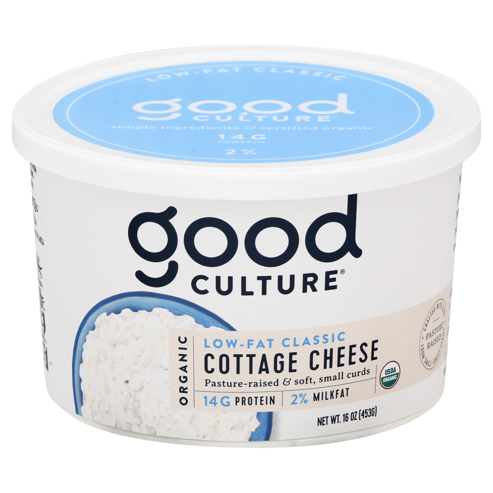 Good Culture Cottage Cheese, Organic, Low-Fat, 2% Milkfat, Classic-Main