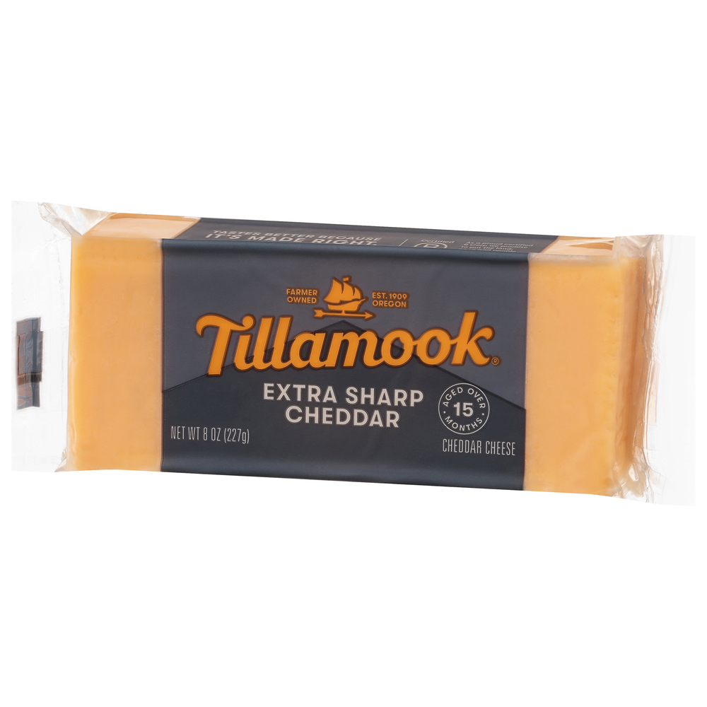 Tillamook Cheese, Extra Sharp Cheddar-Front-Right-Elevated