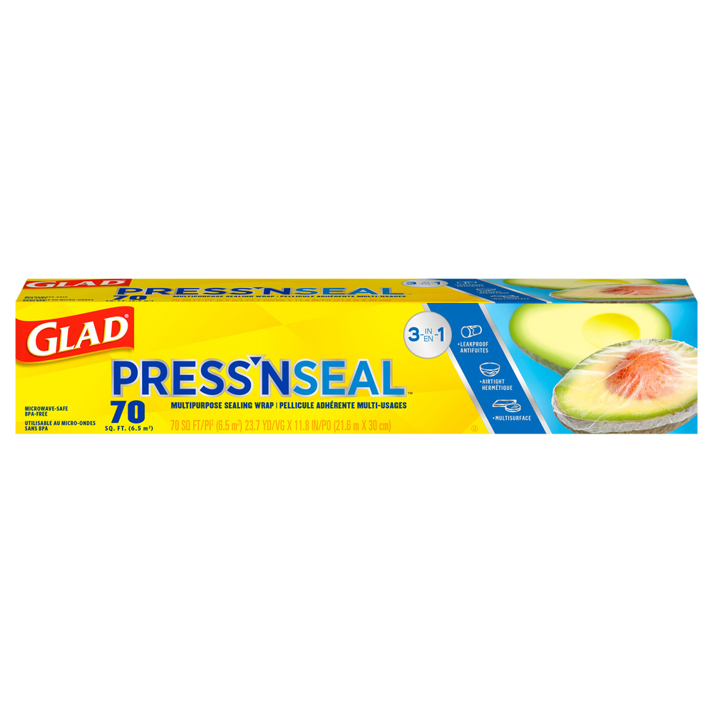 Glad Press'NSeal Sealing Wrap, Multipurpose, 3 in 1-Main