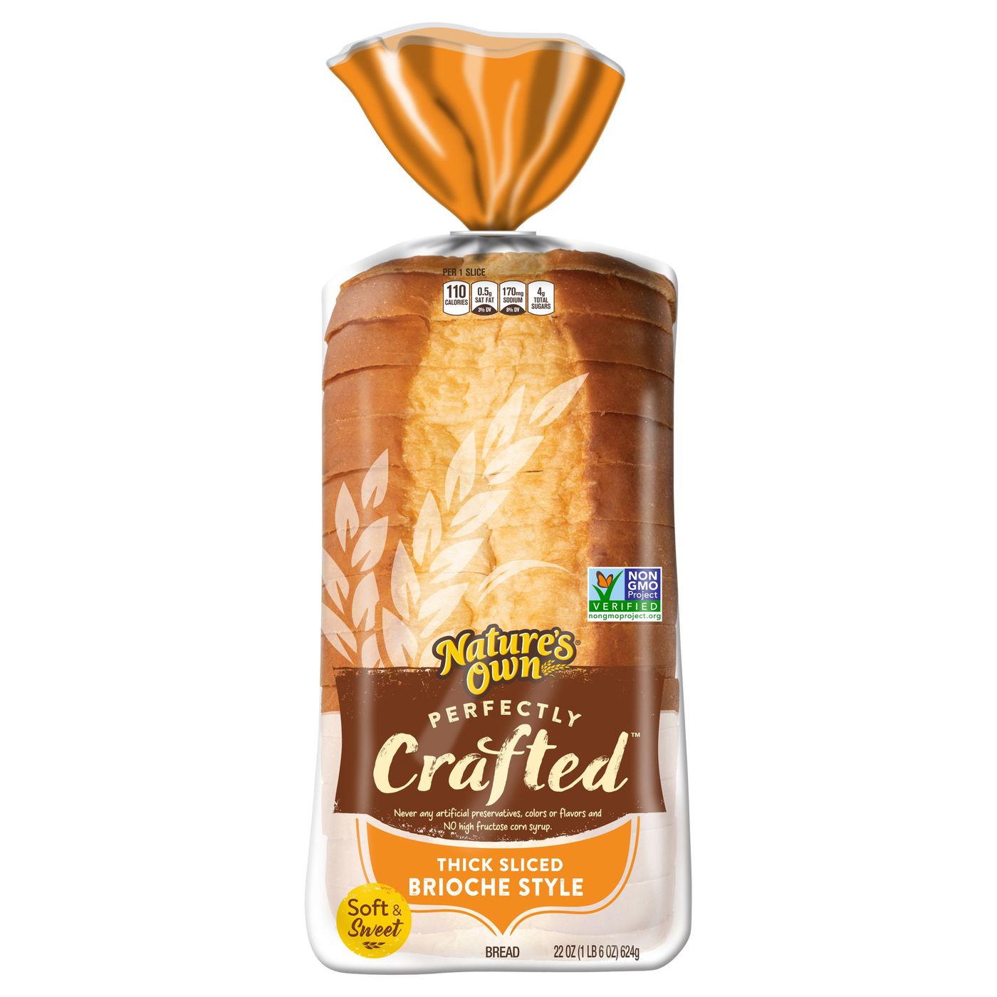 Nature's Own Perfectly Crafted Bread, Soft & Sweet, Thick Sliced ...