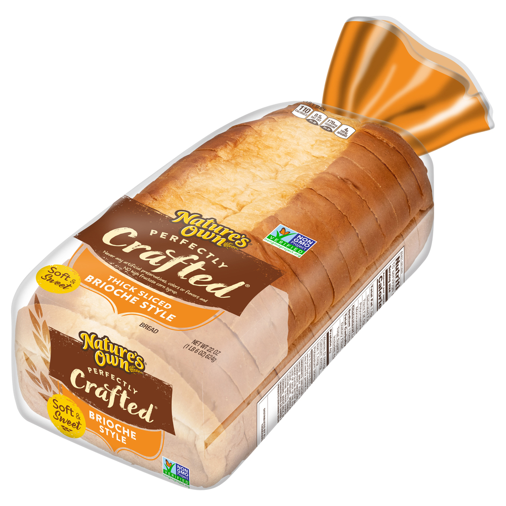 Nature's Own Perfectly Crafted Bread, Soft & Sweet, Thick Sliced ...