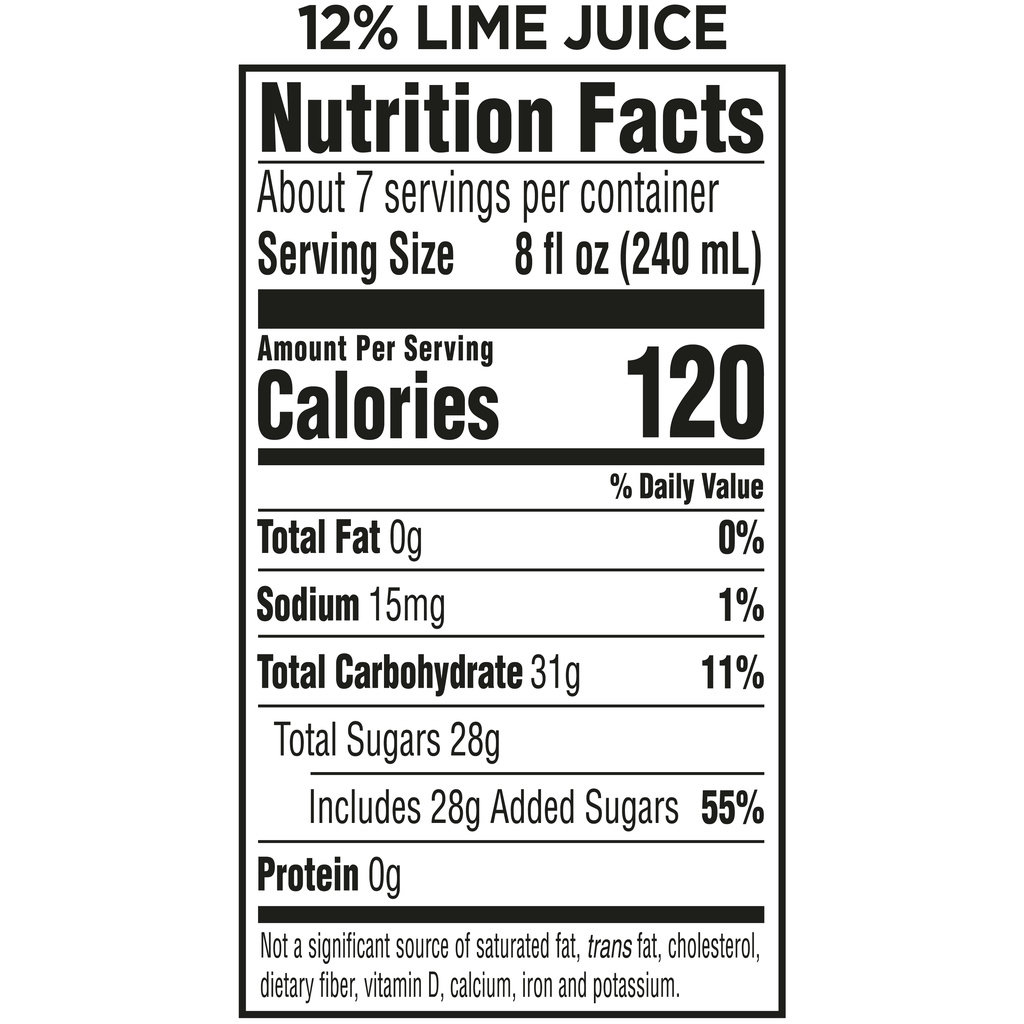 Simply Limeade, Non-Gmo-Nutrition-Facts